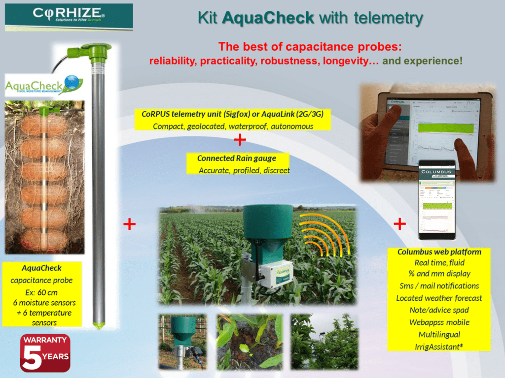 AquaCheck capacitance probes to piloting irrigation - CoRHIZE